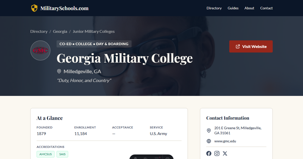 Georgia Military College | Junior Military College in Milledgeville, GA